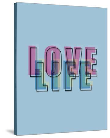 'Love Life' Stretched Canvas Print - Archie Stone | AllPosters.com