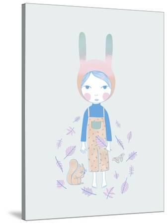 'Rory The Rabbit' Stretched Canvas Print - Archie Stone | AllPosters.com