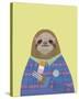 'Stylish Sloth' Stretched Canvas Print - Archie Stone | AllPosters.com