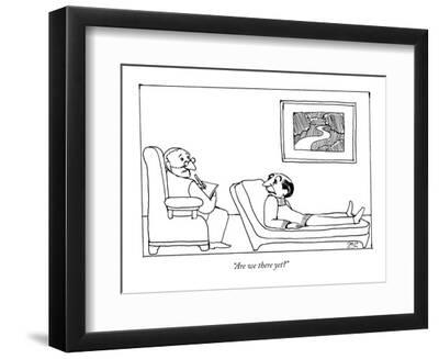 '"Are we there yet?" - New Yorker Cartoon' Premium Giclee Print - David ...
