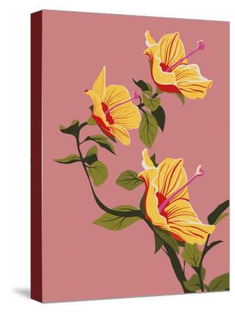 Vivid Tropical - Floert Stretched Canvas Print - Aria Ellis ...