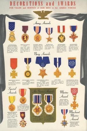 Armed Forces Decorations and Awards | AllPosters.com