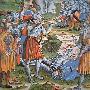 Armoured Soldiers Firing Match-Lock Arquebus, Late 15th Century Giclee ...