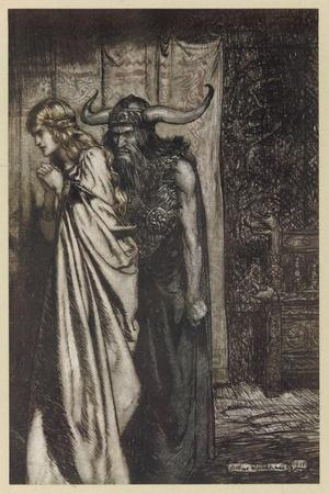 'Hagen and Brunnhilde' Prints - Arthur Rackham | AllPosters.com