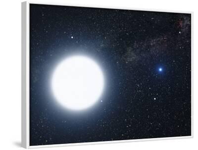 'Artist's Concept Showing the Binary Star System of Sirius a and Sirius ...