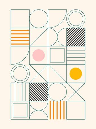 Spring Bauhaus Lines Giclee Print - Artprink | AllPosters.com