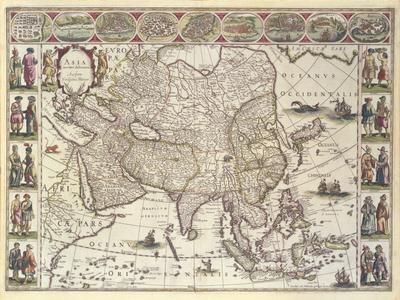 'Asia, 1618' Giclee Print - Willem Janszoon Blaeu | AllPosters.com