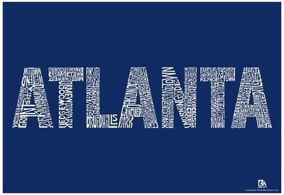 'Atlanta Neighborhoods Text Poster' Posters | AllPosters.com