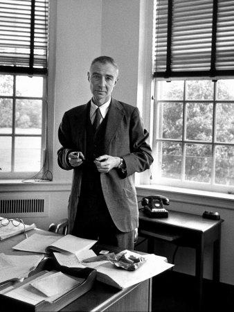 'Atomic Scientist J. Robert Oppenheimer Standing in His Office after ...