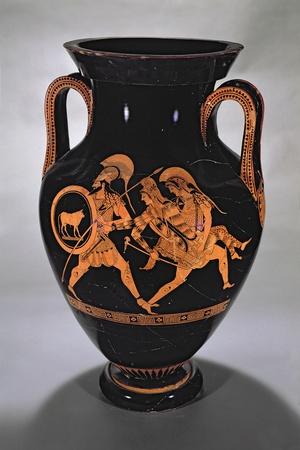 'Attic Red-Figure Belly Amphora Depicting the Abduction of Antiope with ...