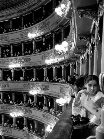 'Audience in Elegant Boxes at La Scala Opera House' Photographic Print ...