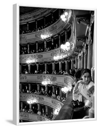 'Audience in Elegant Boxes at La Scala Opera House' Photographic Print ...
