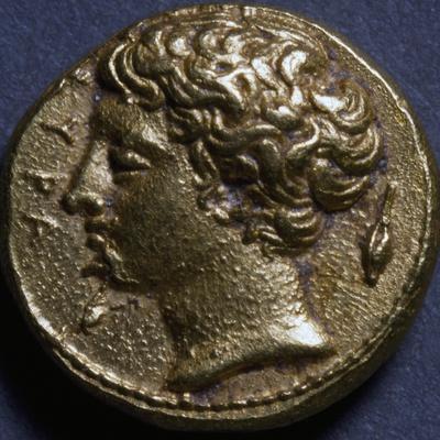 'Aureus from Syracuse Depicting Artemis, Ancient Greek Coins, 5th ...