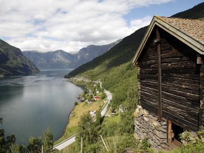 'Aurlandsfjorden Near Flam, Sogn Og Fjordane, Norway, Scandinavia ...