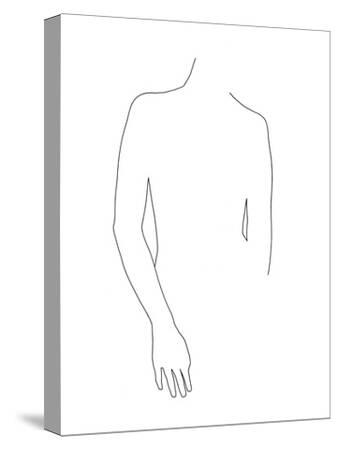 'Linear Poetry - Posture' Stretched Canvas Print - Aurora Bell ...