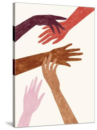 'Naive Hands' Stretched Canvas Print - Aurora Bell | AllPosters.com