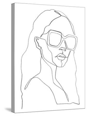 Simple Portrait - Shade Stretched Canvas Print - Aurora Bell ...