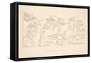 Assyrian Warriors on Horseback, from Monuments of Nineveh, Pub. 1849 ...