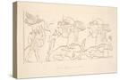 Assyrian Warriors on Horseback, from Monuments of Nineveh, Pub. 1849 ...