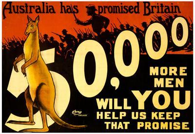 'Australia War Propaganda Vintage Ad Poster Print' Prints | AllPosters.com