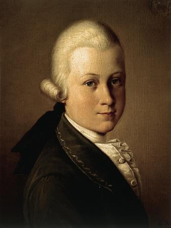 'Austria, Portrait of Austrian Composer Wolfgang Amadeus Mozart' Giclee ...