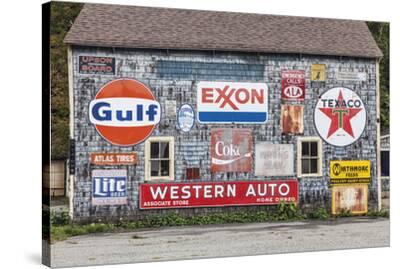 'Auto Shack' Stretched Canvas Print - Walter Bibikow | AllPosters.com