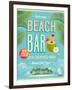 'Vintage Beach Bar Poster' Posters - avean | AllPosters.com