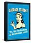 'Average Student Above Average Partying Funny Retro Poster' Prints ...