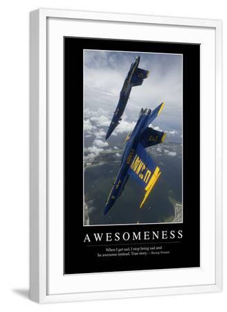 'Awesomeness: Inspirational Quote and Motivational Poster' Photographic ...