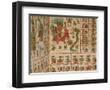 'Aztec Codex Borbonicus, "Tonalamatl", Detail Depicting Quetzalcoatl and Tezcatlipoca' Giclee ...