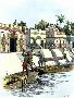 'Aztec Merchants on a Canal in Tenochtitlan before the Spanish Conquest ...