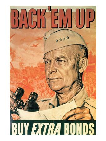'Back'em Up, Buy Extra Bonds, 1944' Posters - Boris Chaliapin ...