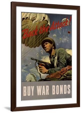 'Back the Attack! Buy War Bonds - WWII War Propaganda' Posters ...