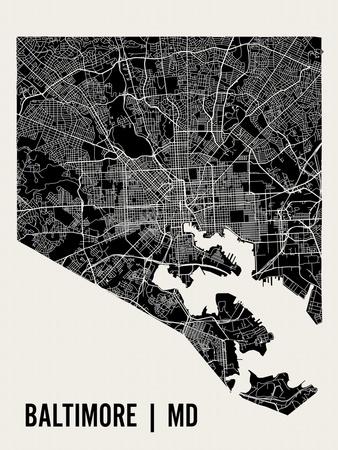 'Baltimore' Posters - Mr City Printing | AllPosters.com