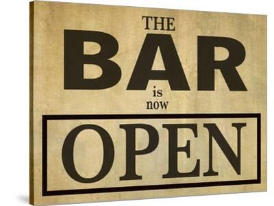 'Bar Is Open' Stretched Canvas Print - Grafittee Studios | AllPosters.com