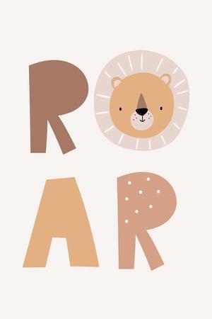 'Boho Roar Lettering' Art - Barkova Nadya | AllPosters.com