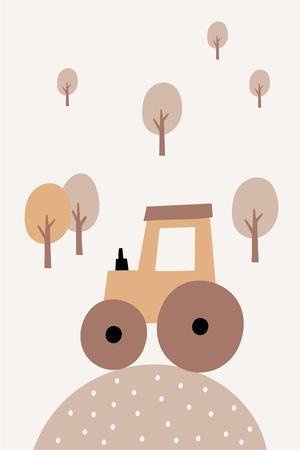 'Boho Tractor' Posters - Barkova Nadya | AllPosters.com