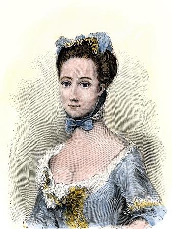 'Baroness Fredericka Von Riedesel, Wife of a Hessian Officer in ...