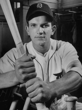 'Baseball Player Johnny Groth of the Detroit Tigers Displaying His ...