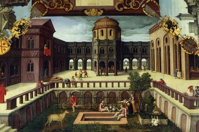 'Bathsheba Bathing, Detail from Stories of David, 1534' Giclee Print ...