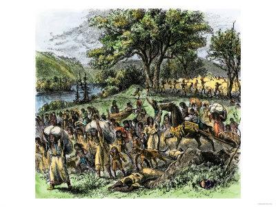 'Battle of Bad Axe in Wisconsin, Ending the Black Hawk War, c.1832 ...
