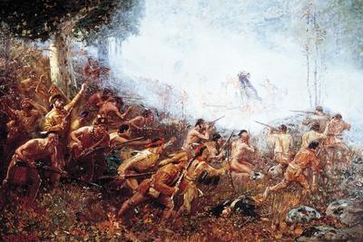 'Battle of Fort Duquesne, 1756, During Seven Years' War, United States ...