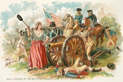 'Battle of Monmouth, Molly Pitcher' Print | AllPosters.com