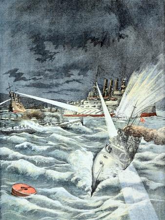 'Battle of Port Arthur Russian-Japanese War (Feb 1904)' Giclee Print ...