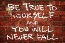 Be True To Yourself And You Will Never Fall Music Poster | AllPosters.com