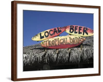 'Beach Bar Sign, Grand Cayman, Cayman Islands, Caribbean' Photographic ...