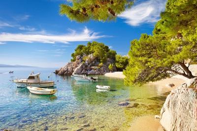 Beach near Brela Village, Makarska Riviera, Croatia Photo | AllPosters.com