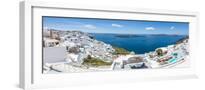 'Beautiful panoramic view of picturesque town in Santorini, caldera and ...