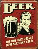 'Beer' Tin Sign | AllPosters.com