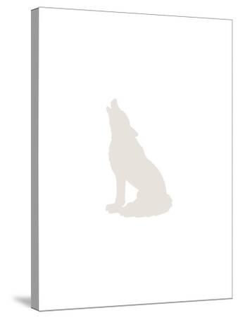 'Beige Wolf' Stretched Canvas Print - Jetty Printables | AllPosters.com